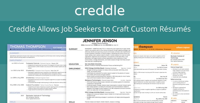 With Creddle, Job Seekers Can Craft Customized, Eye-Catching Résumés ...