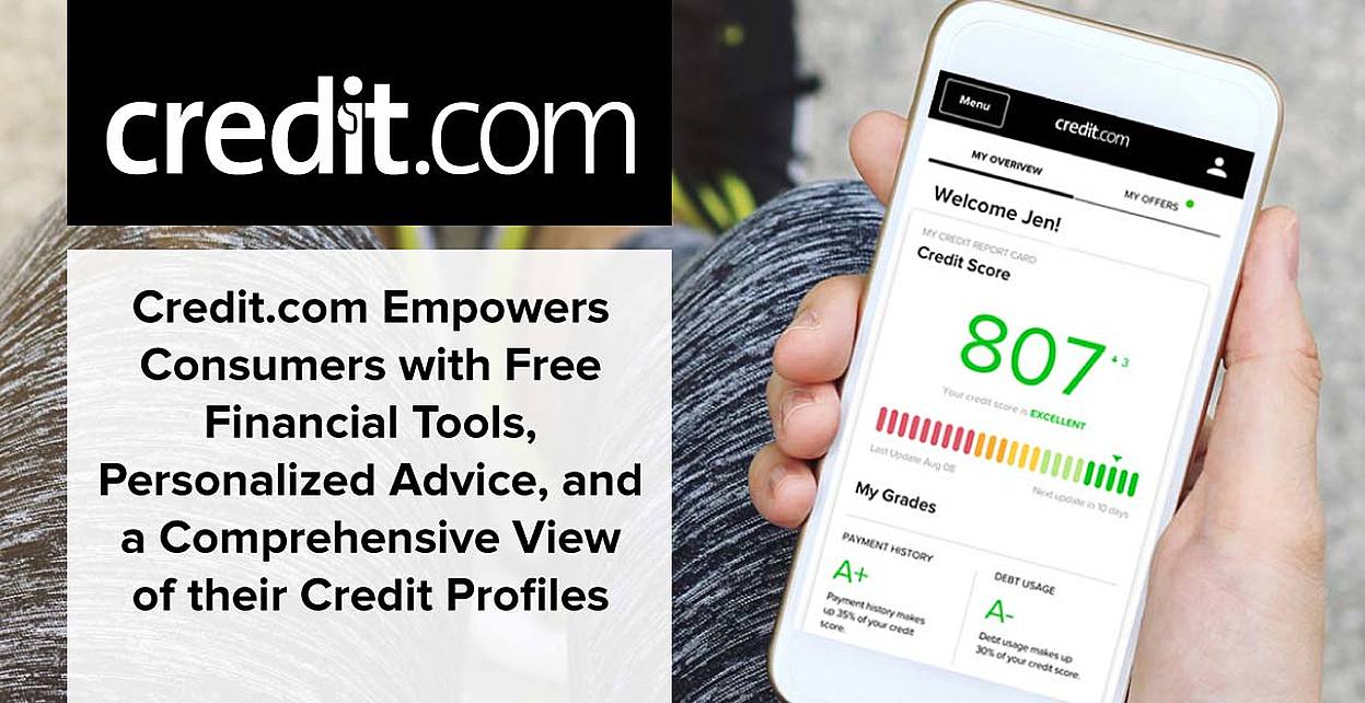 Credit.com Empowers Consumers with Free Financial Tools, Personalized ...