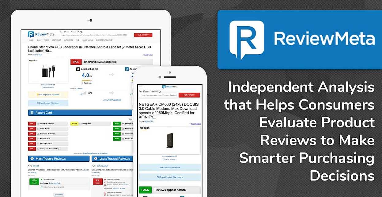 ReviewMeta: Independent Analysis that Helps Consumers Evaluate Product Reviews to Make Smarter ...