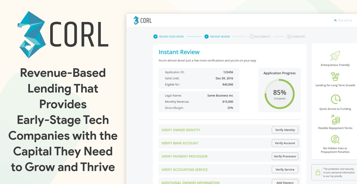 Corl: Revenue-Based Lending That Provides Early-Stage Tech Companies ...
