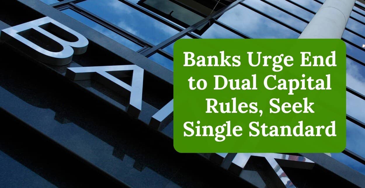 Banks Urge End to Dual Capital Rules, Seek Single Risk-Based Standard ...